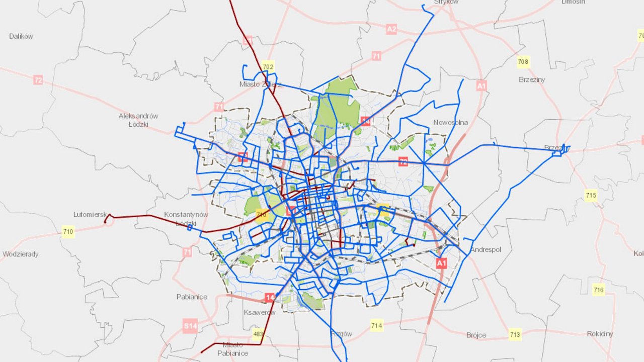 Mapa InterSIT: Urząd Miasta Łodzi